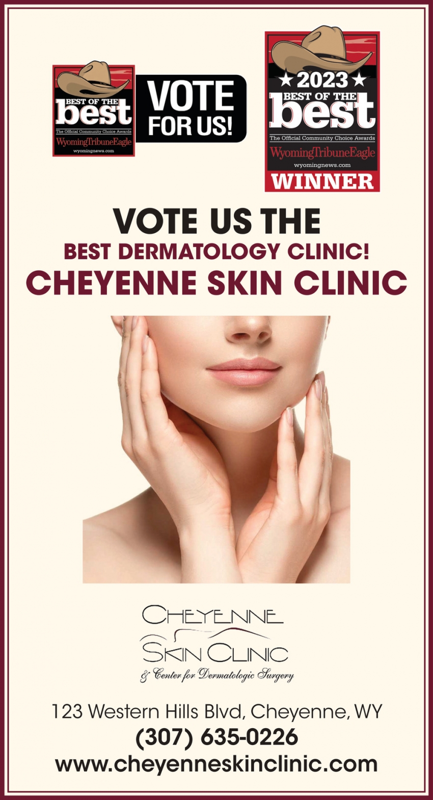 Vote Us the Best Dermatology Clinic!, Cheyenne Skin Clinic, Cheyenne, WY