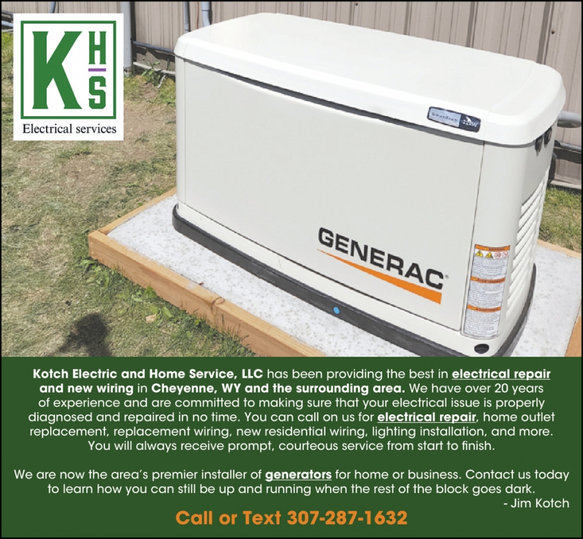 Electrical Repair, Kotch Electric and Home Service, LLC, Cheyenne, WY